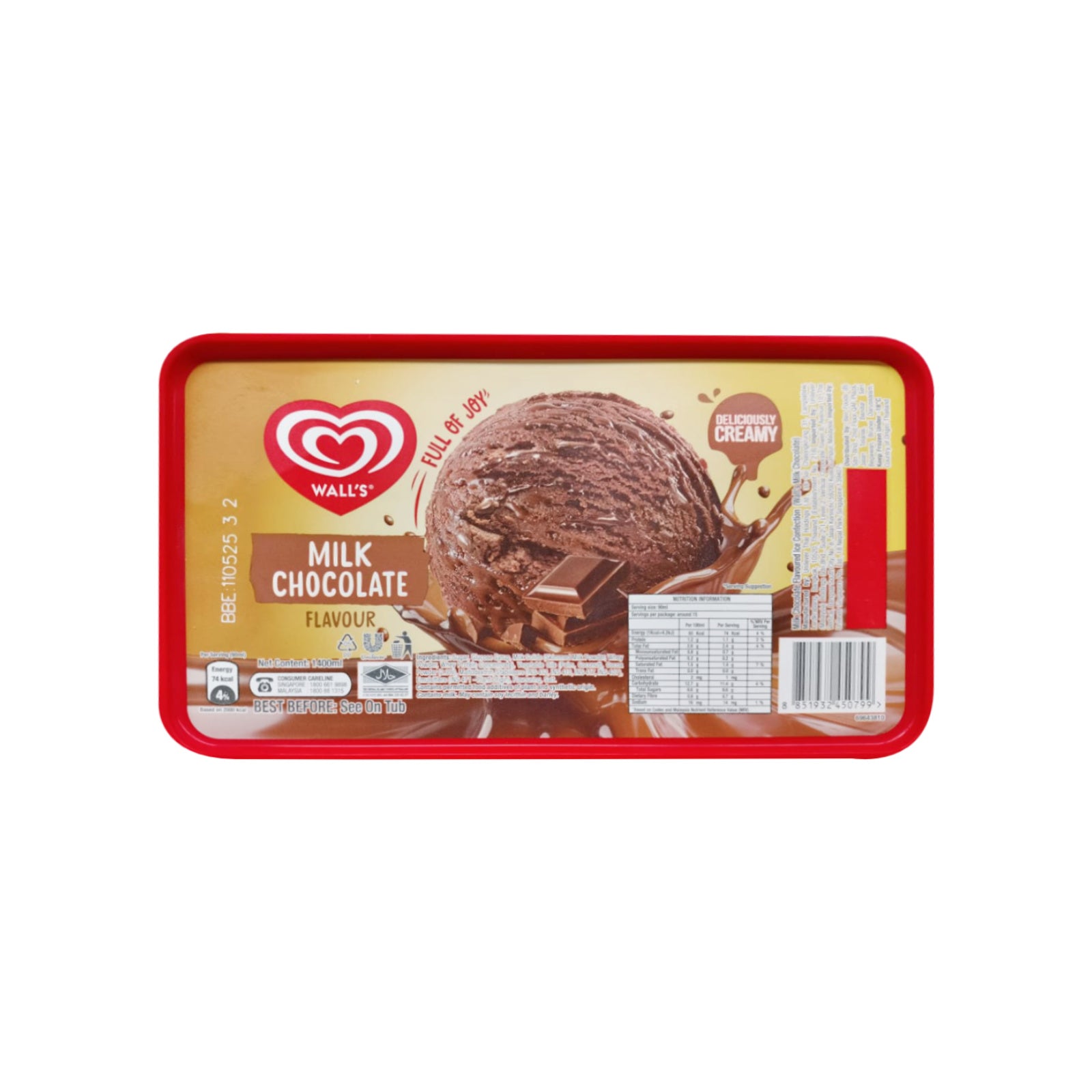 Tub Of Chocolate Ice Cream Hico Chocolate Ice Cream Tub 1.8ltr